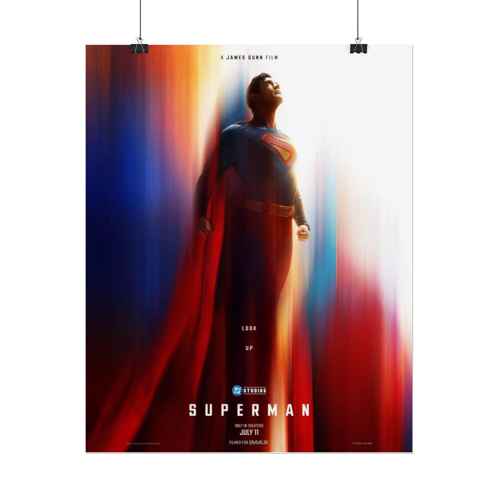 Superman 2025 Poster, DC Universe Merch, Superman Wall Art - Etsy
