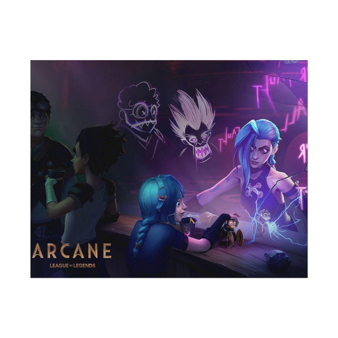Arcane Poster, Arcane Merch, Jinx and Powder Poster, Arcane Gift - Etsy