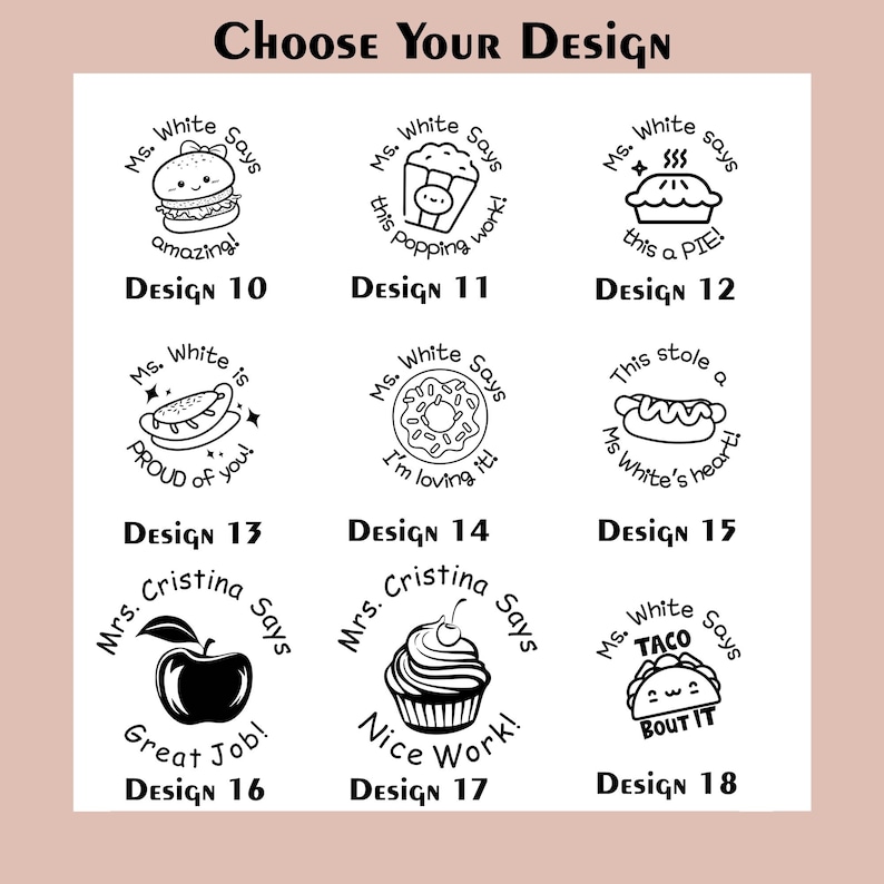 Custom Teacher Stamp, Classroom Stamps, Teacher Gift - Etsy UK