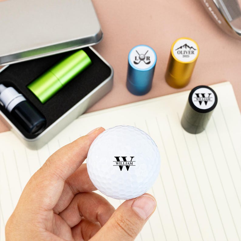 Custom Golf Ball Stamp, Personalized Ball Stamp, Monogram Golf Ball ...