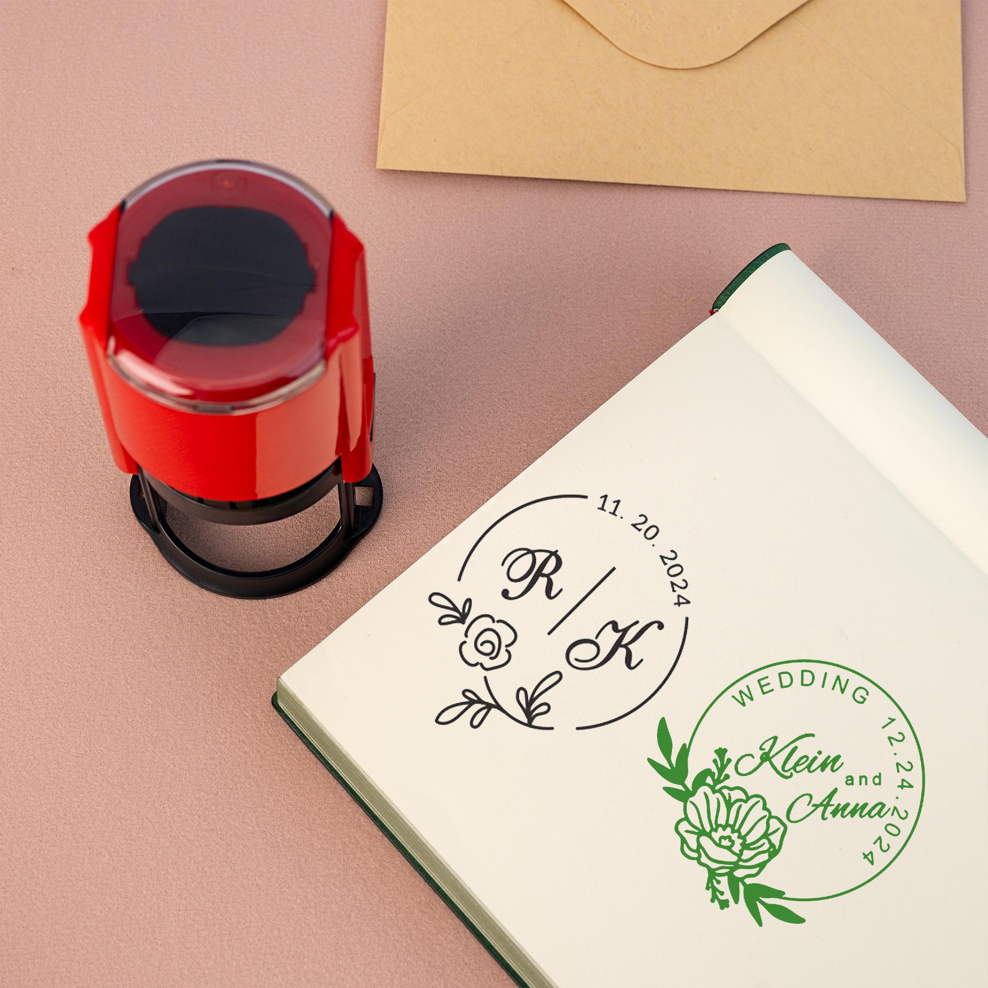 Custom Wedding Stamp, Couple Name, Save the Date, Wood Stamp - Etsy