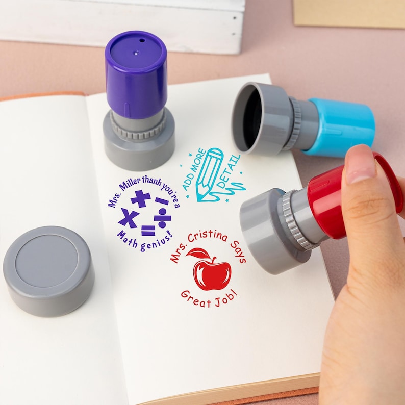 Custom Teacher Stamp, Classroom Stamps, Teacher Gift - Etsy UK