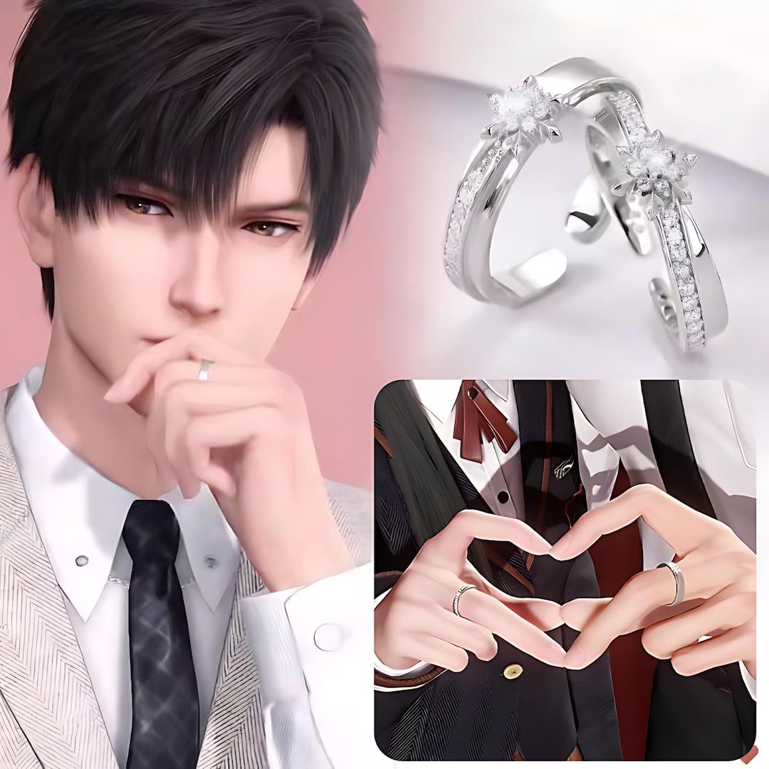 Love and Deepspace Ring Accessories Xavier Couple Rings Zayne Wedding ...
