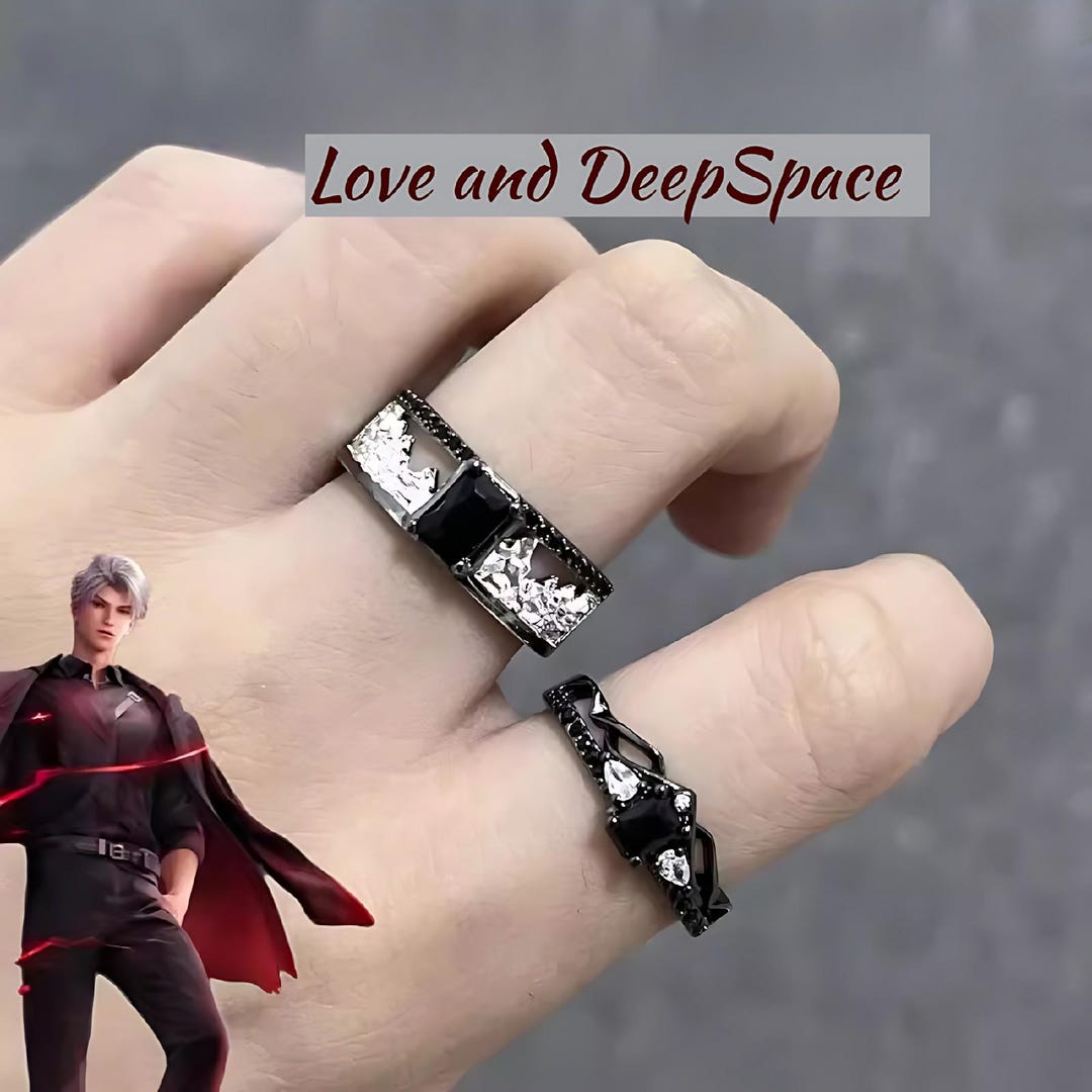 Love and Deepspace Ring Accessories Xavier Couple Rings Zayne Wedding ...