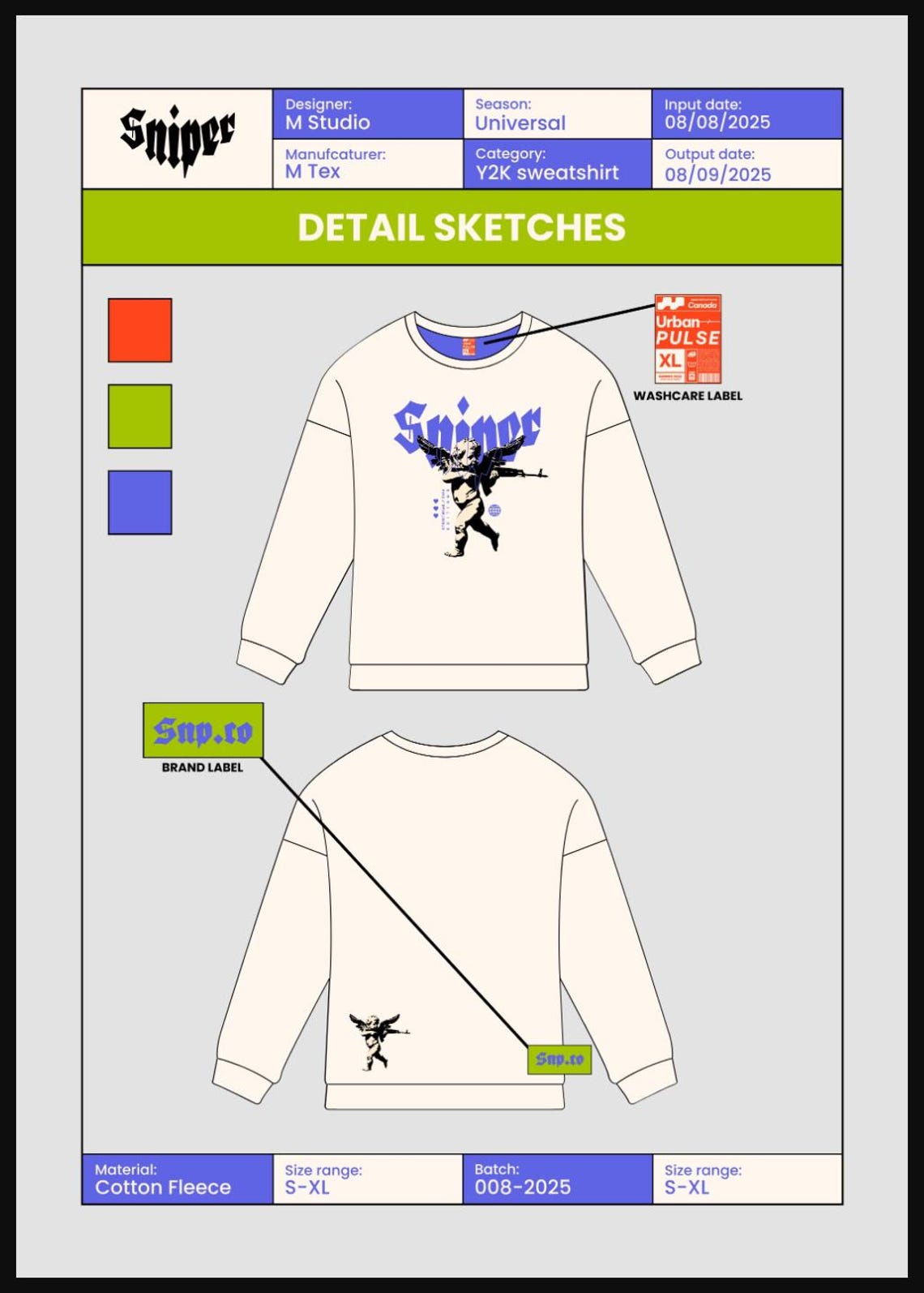 Fashion Tech Pack Template Kit Adobe Illustrator DIY Tech Pack Ai. Pdf ...