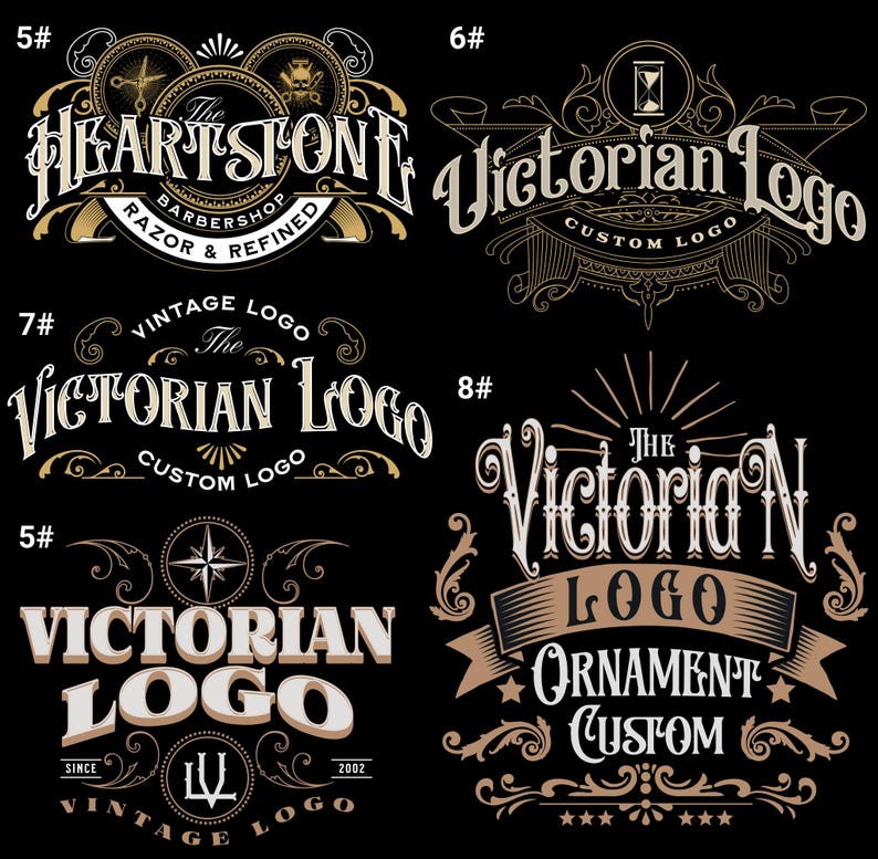 Custom Logo Designs | Professional Logo Designer | Victorian Style Logo ...
