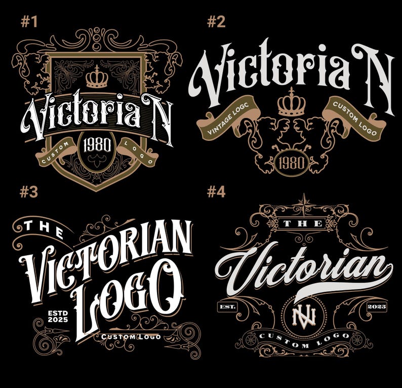 Custom Logo Designs | Professional Logo Designer | Victorian Style Logo ...