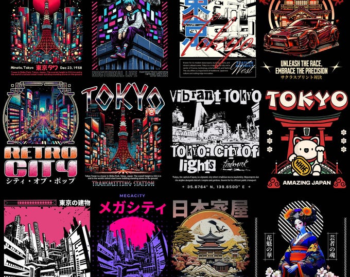 Tokyo Streetwear PNG Designs, Urban Graphics (35 Files) - Etsy