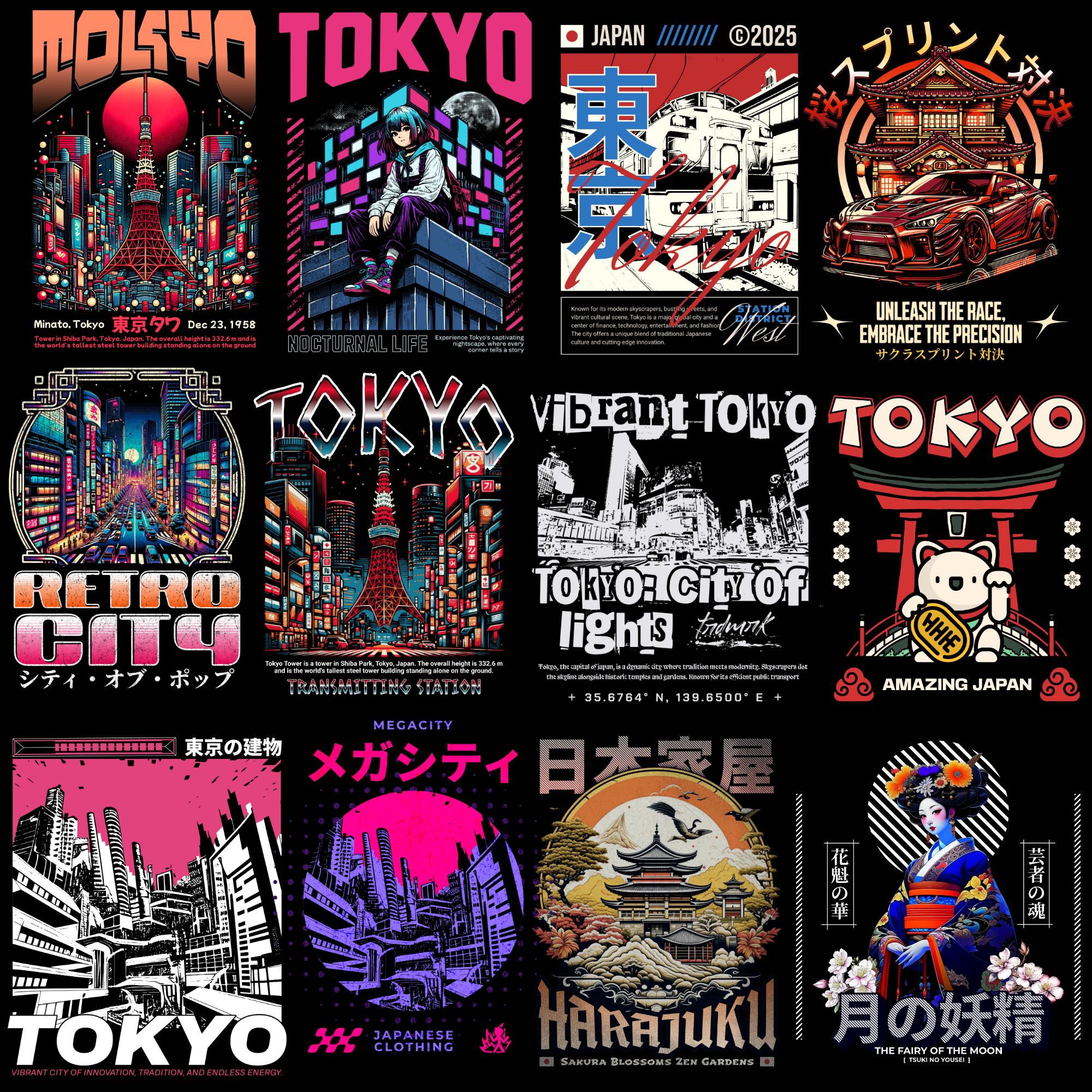 Tokyo Streetwear PNG Designs, Urban Graphics (35 Files) - Etsy