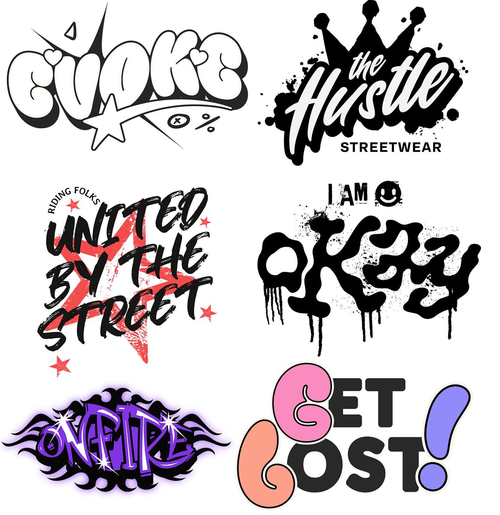 100 Designs - Mega Streetwear Graffiti Bundle - Hip Hop & Urban Art for ...