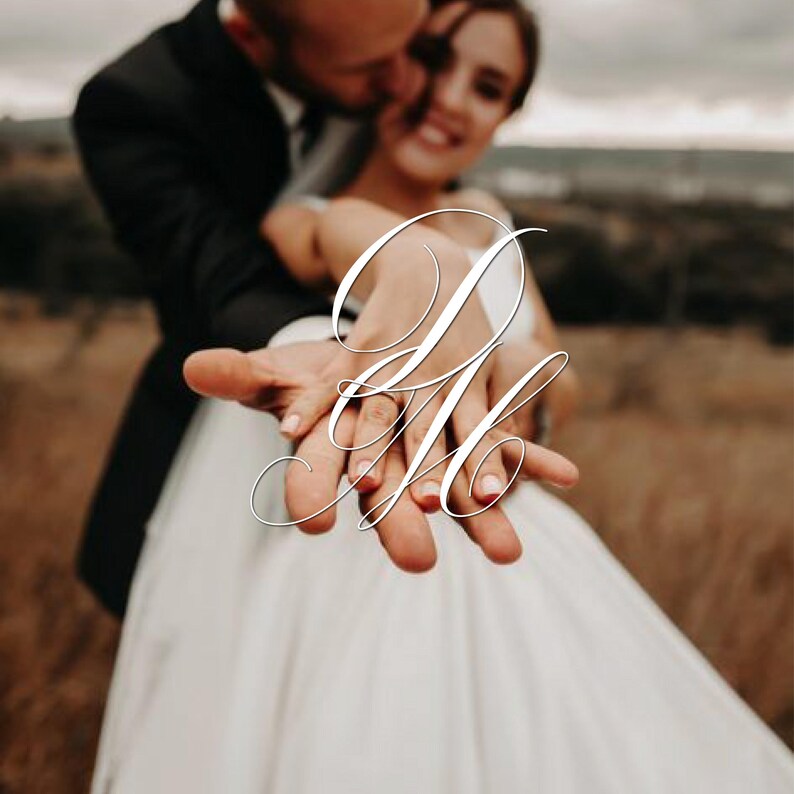 WEDDING • MONOGRAM • LOGO Premade Logo Design • Wedding Favors Logo ...