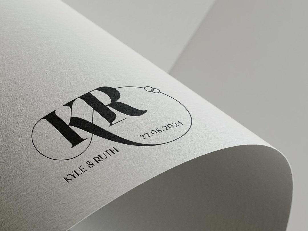 WEDDING Infinity, Wedding Monogram, Wedding Logo MONOGRAM, Luxury ...