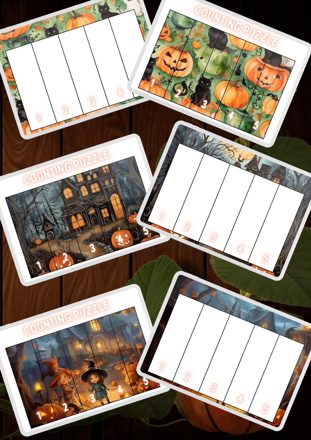 Number Sequence Puzzle Printable, Halloween Activities, Halloween ...