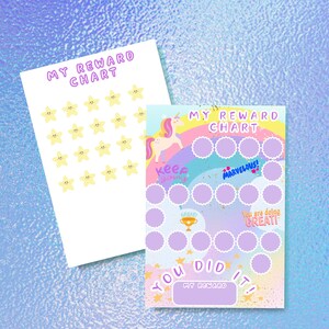 Unicorn Reward Chart - Etsy