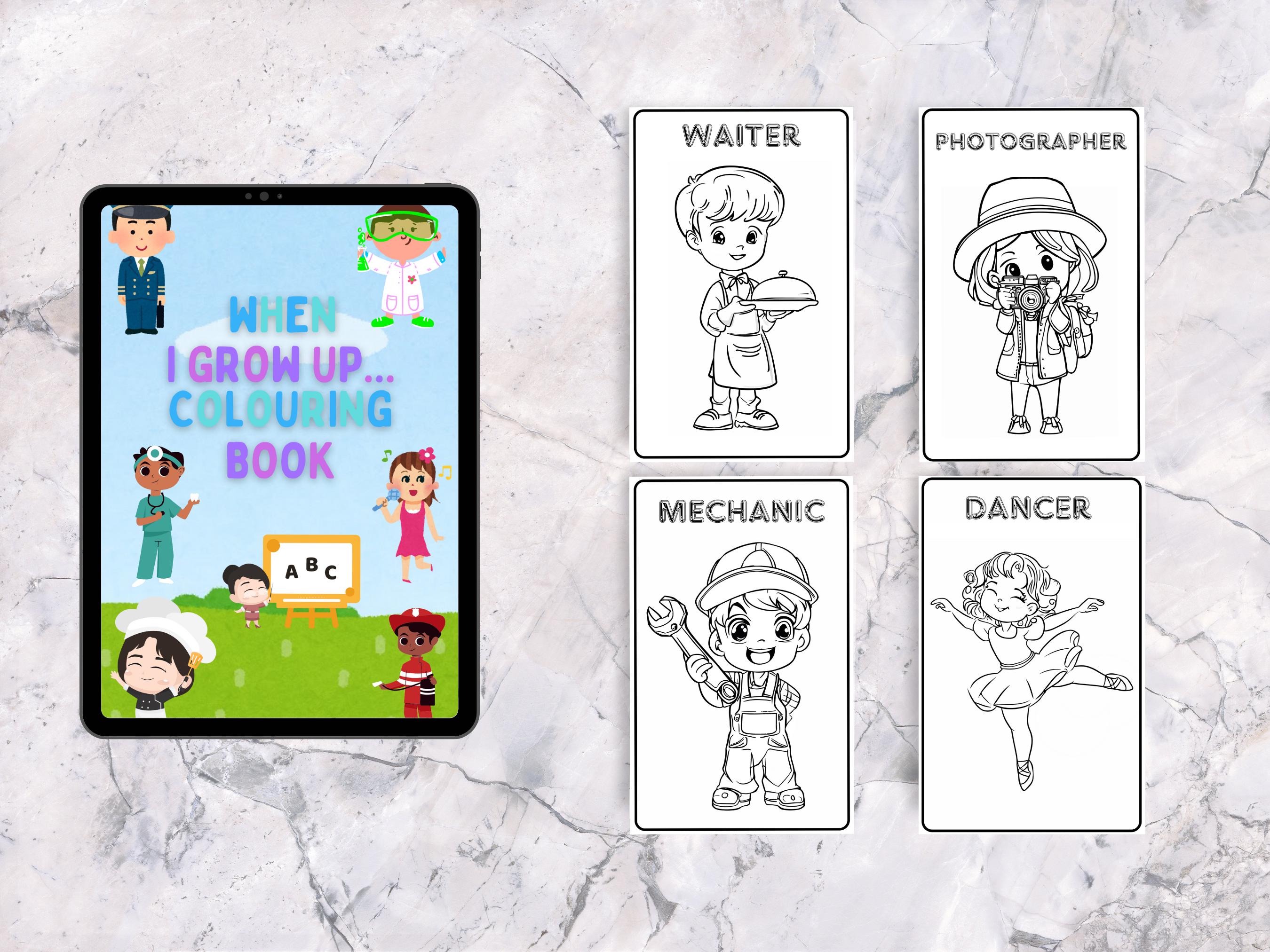When I Grow up Colouring Book - Etsy