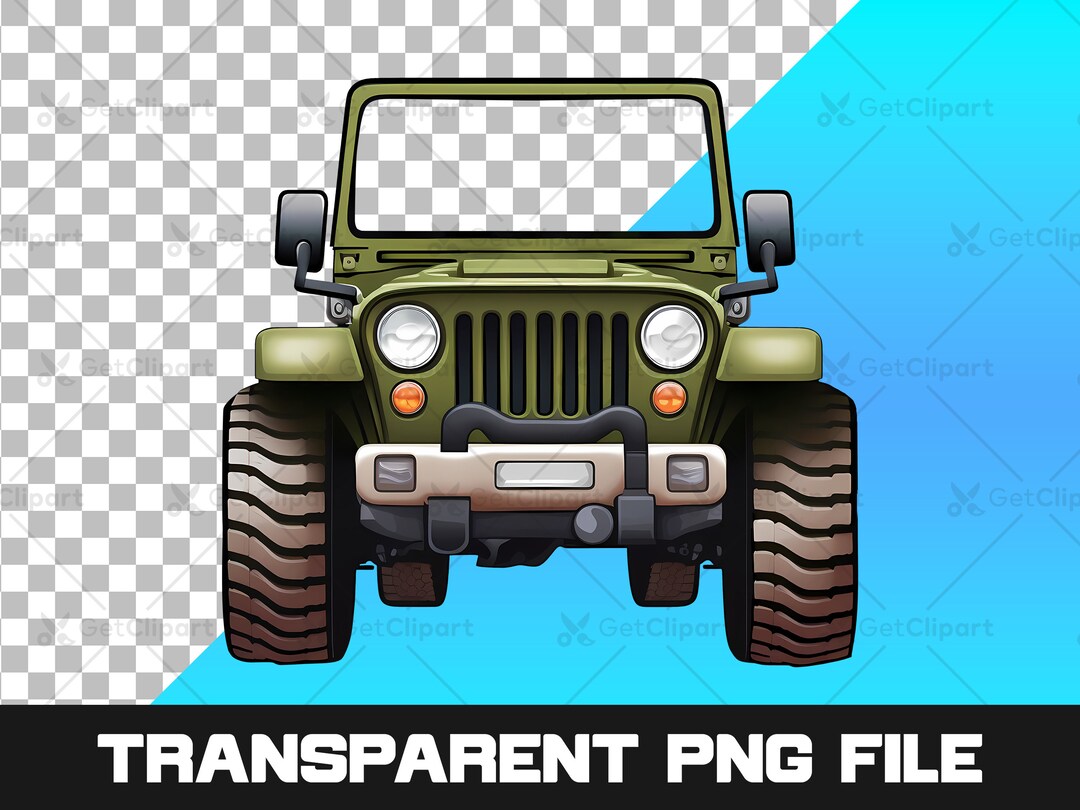 Safari Jeep Clipart Vehicle Png Safari Nursery Wall Art Etsy
