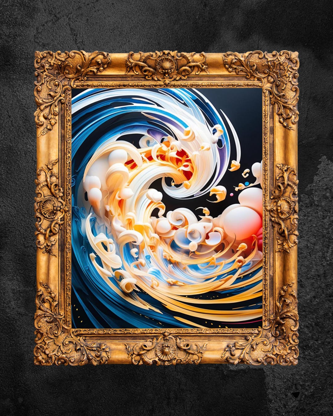 Ocean Wave Digital Art | Abstract Wall Art | Coastal Decor | Living ...