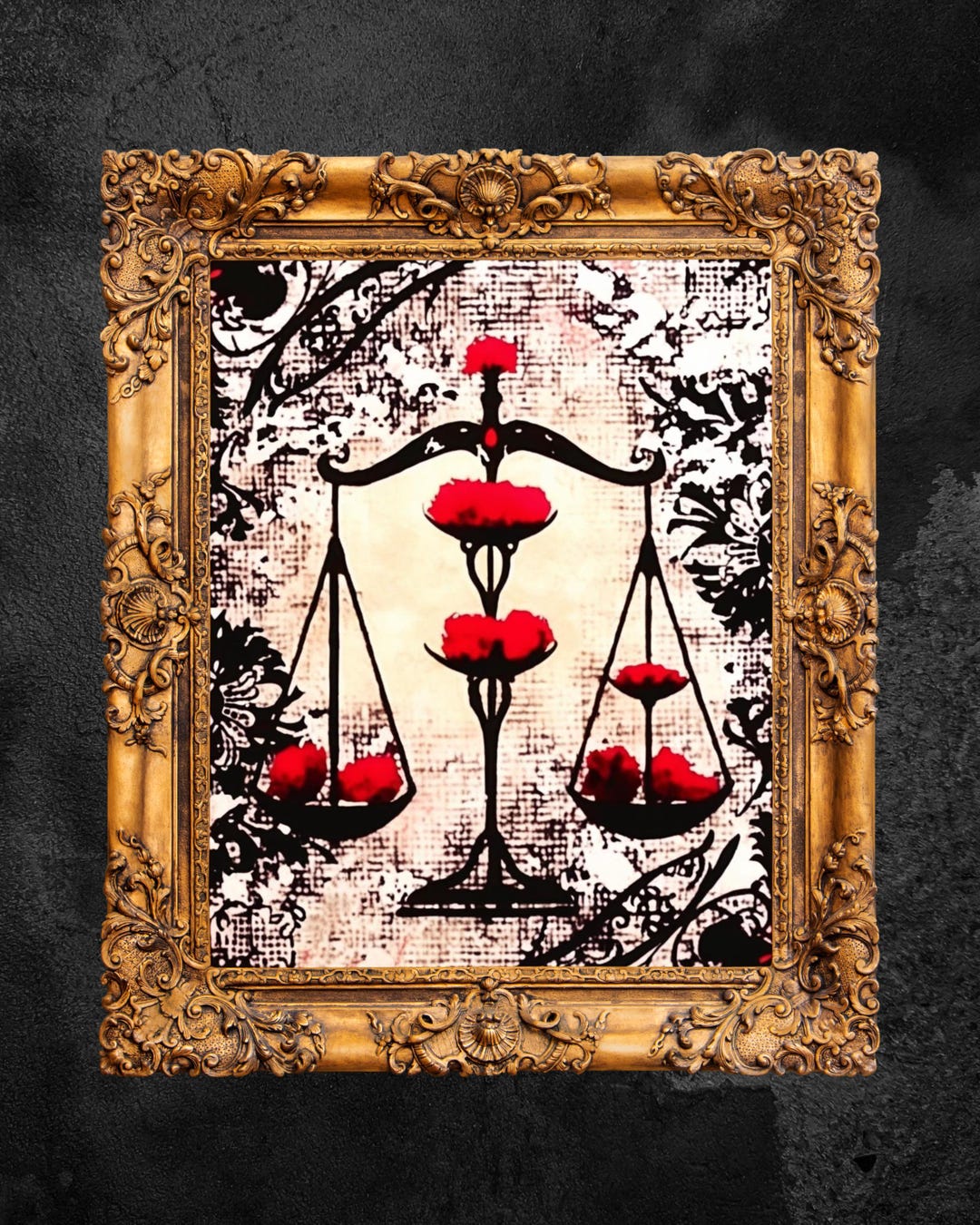 Libra Scale Art Print: Elegant Balance Theme (digital Download) - Etsy