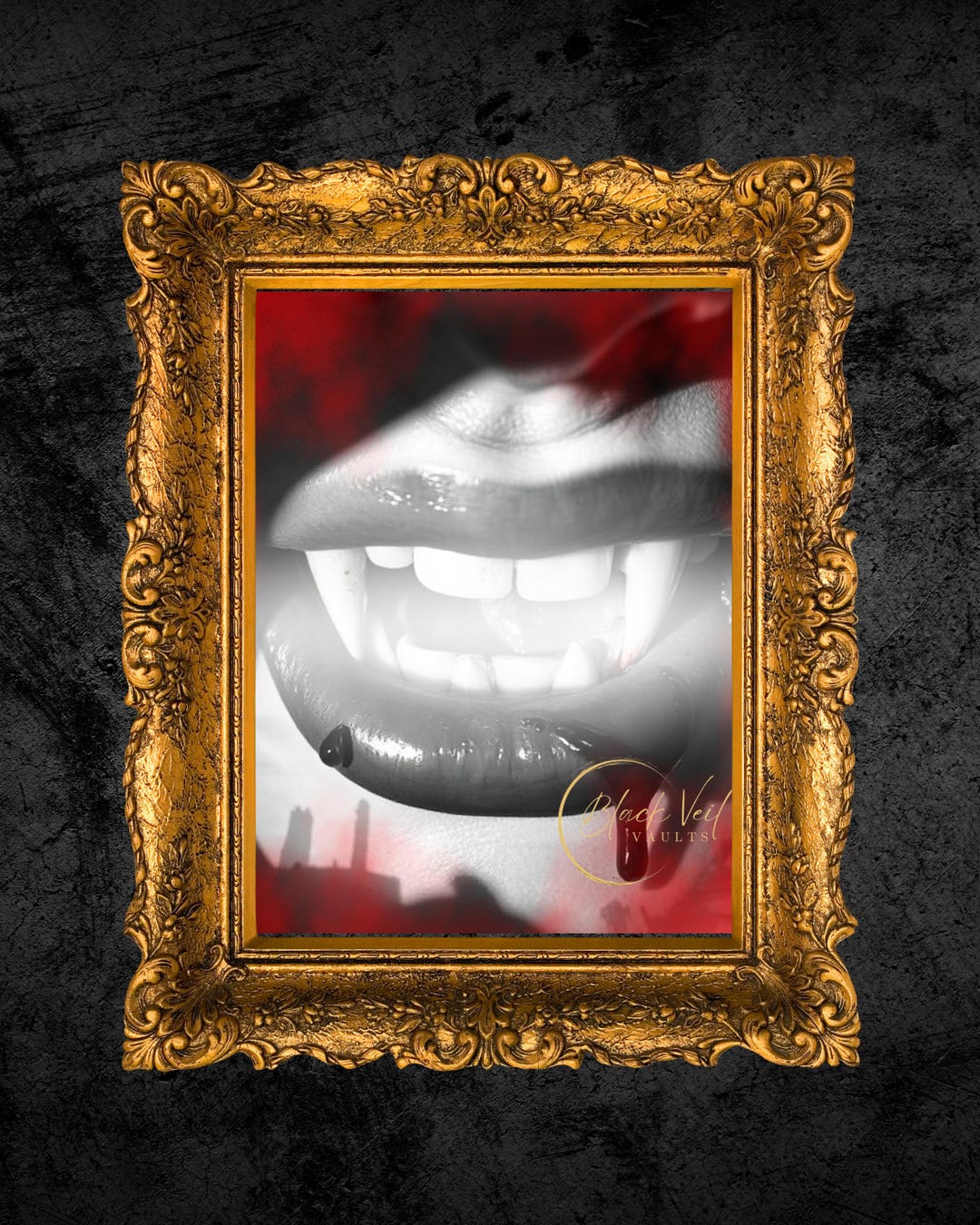 Bloodlust | Vampire Art Print | Gothic - Etsy
