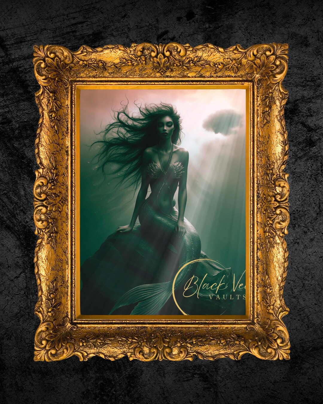 Mermaid Art | Underwater | Mythical Creature | Ocean Decor - Etsy