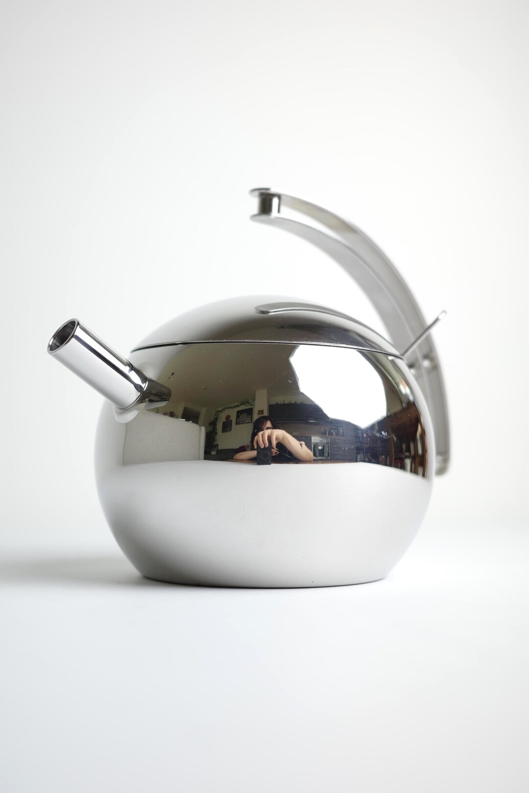 Vintage Stella Teapot: Space Age Stainless Steel Galaxy Model, Italian ...