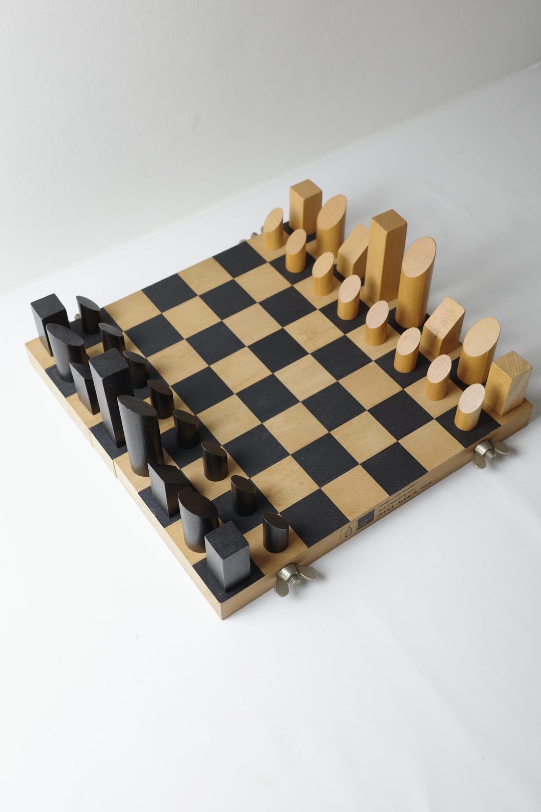 Vintage Mertens Kunst Chess Set by Peter Spielhoff - Minimalist West ...