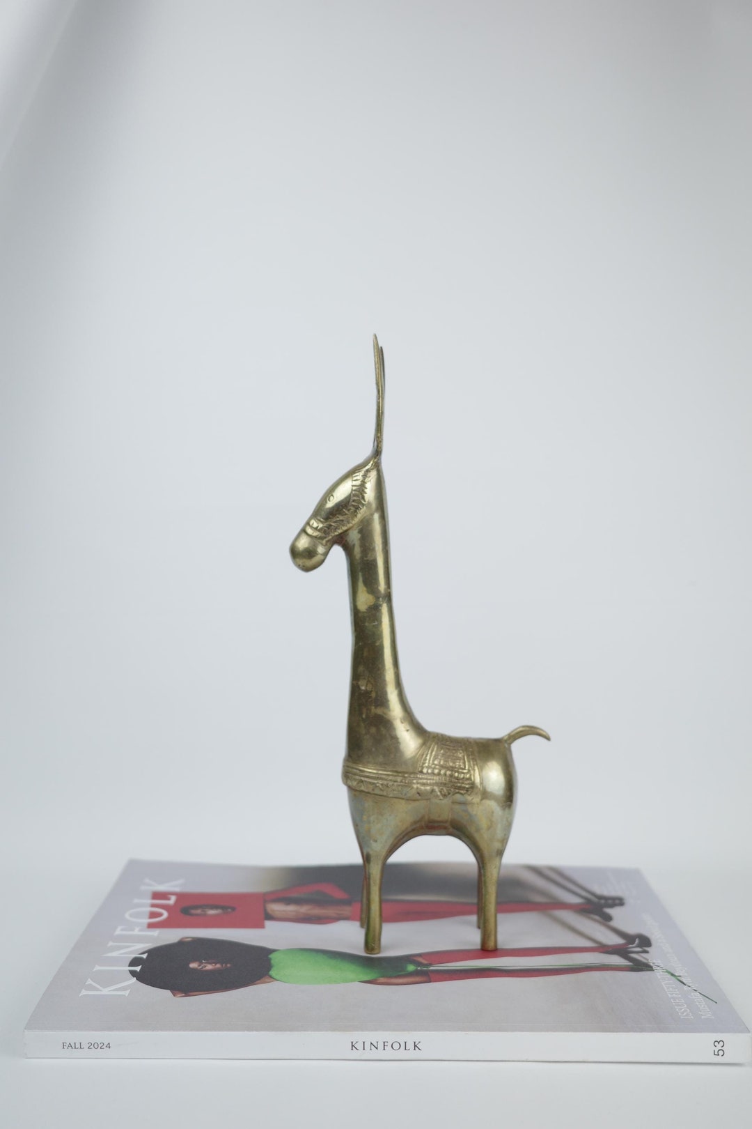 Brass Donkey Statue – Vintage Heavy Brass Animal Figurine With ...