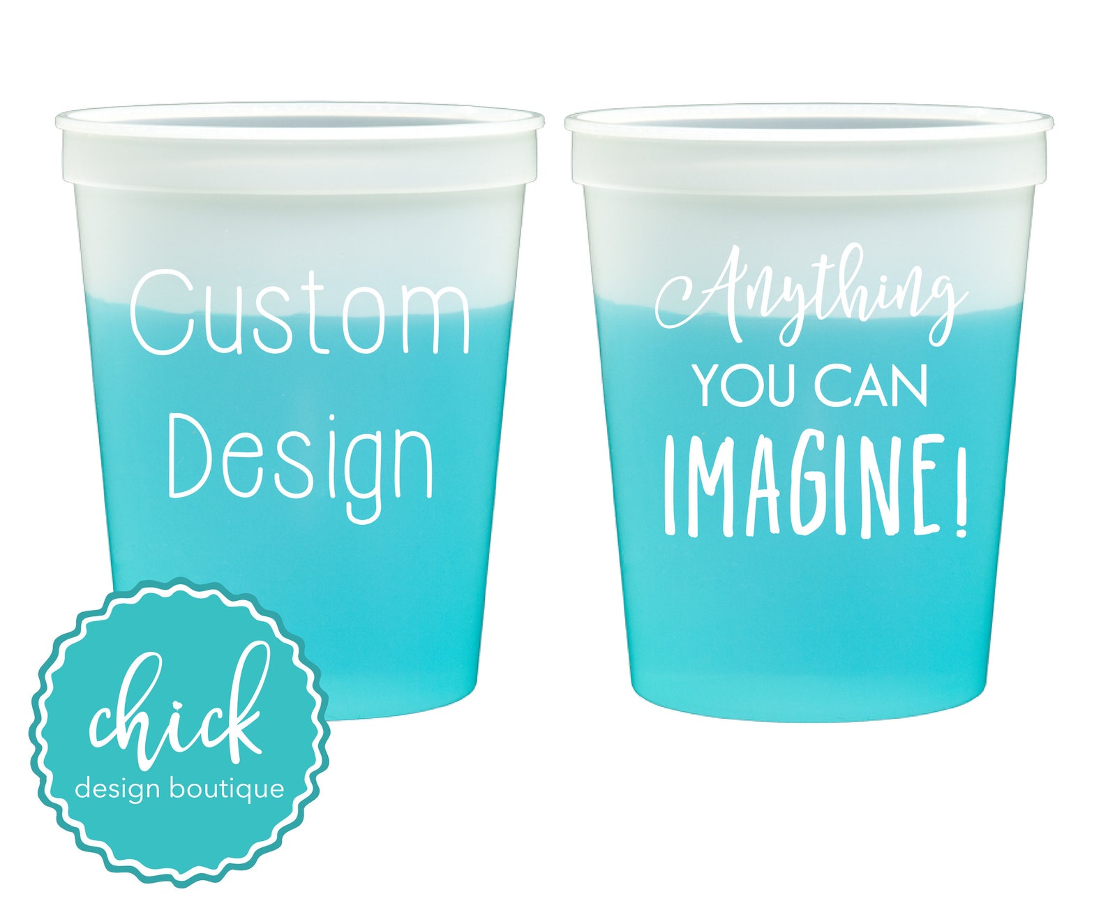 Custom Create Your Own 16 Oz Color Change Cup Wedding Favors Fun ...