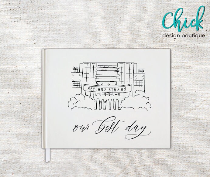 Neyland Stadium, TN Venue Illustration | Wedding Invitation Sketch ...