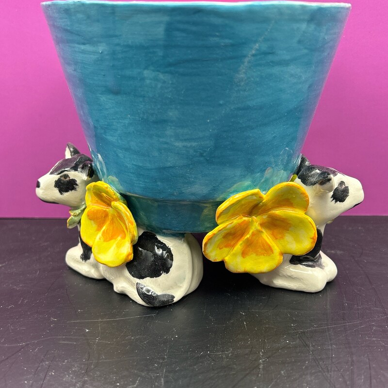 Wooden Cow Planter - Etsy