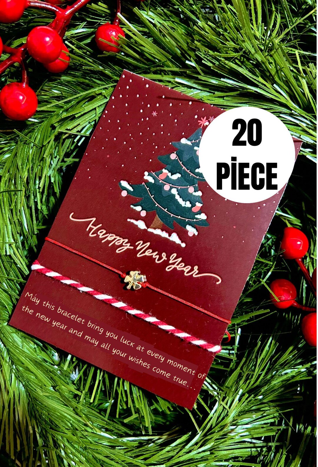 New Year Christmas Bracelet 2025 20 Pieces Christmas Bracelet New Year ...