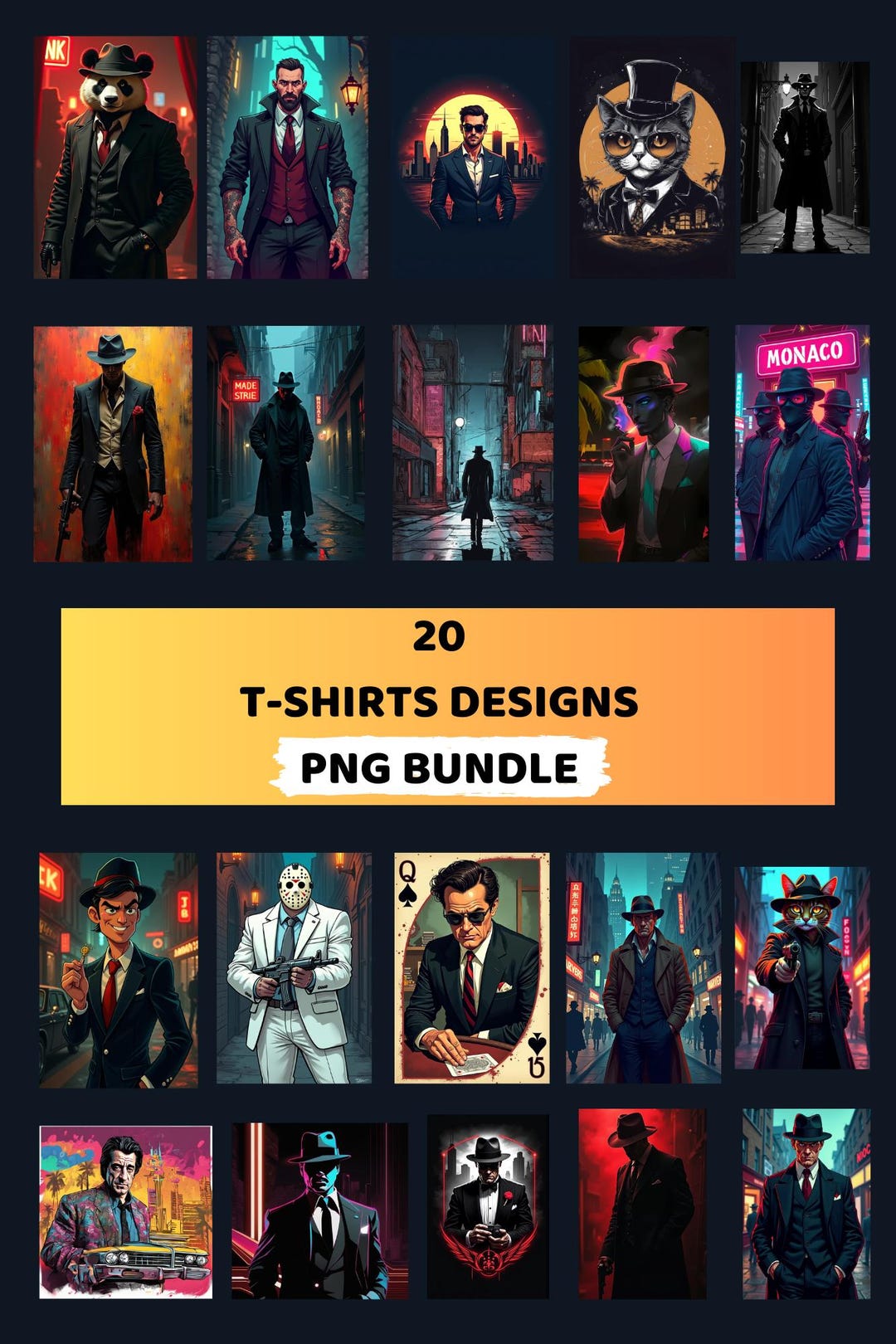Gangster T-shirt PNG, Graphic T-shirt Designs, Sublimation T-shirts PNG ...