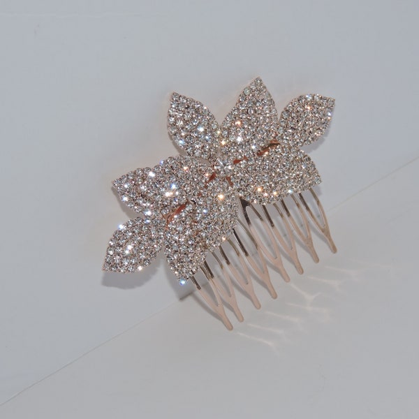 Rose Hair Comb - Etsy