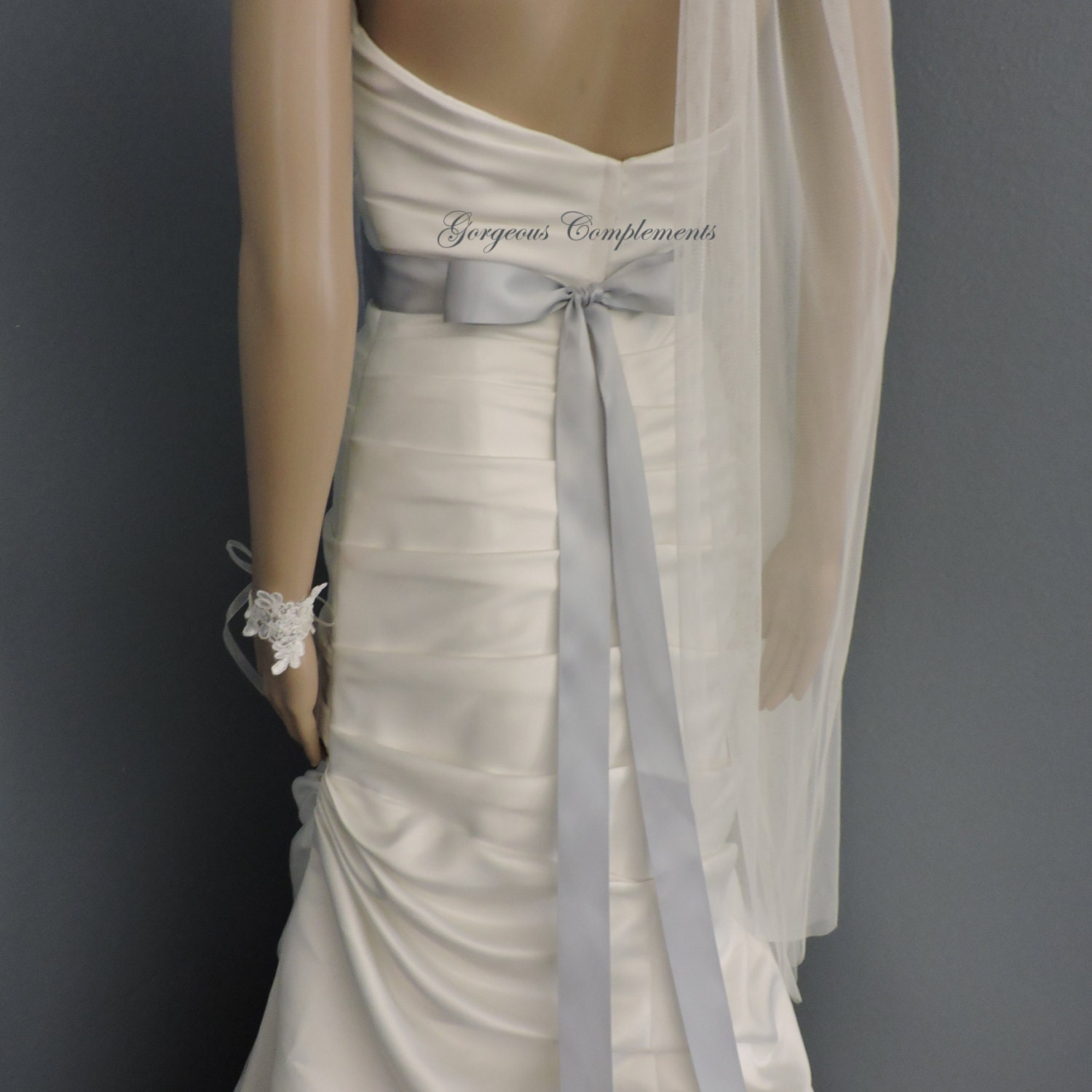 Bridal Sash Double Sided Satin Ribbon 1 1 2 Inches Wide From 2 1 2 To