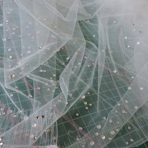 Rain-rhinestone Drop Veil Beaded With Rhinestones Bridal Veil Wedding ...