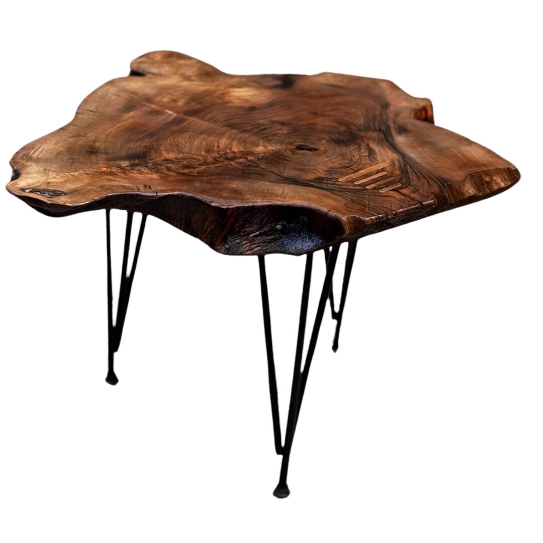 Rustic Root Wood Coffee Table, Home Decoration, Wooden Live Edge Coffee ...