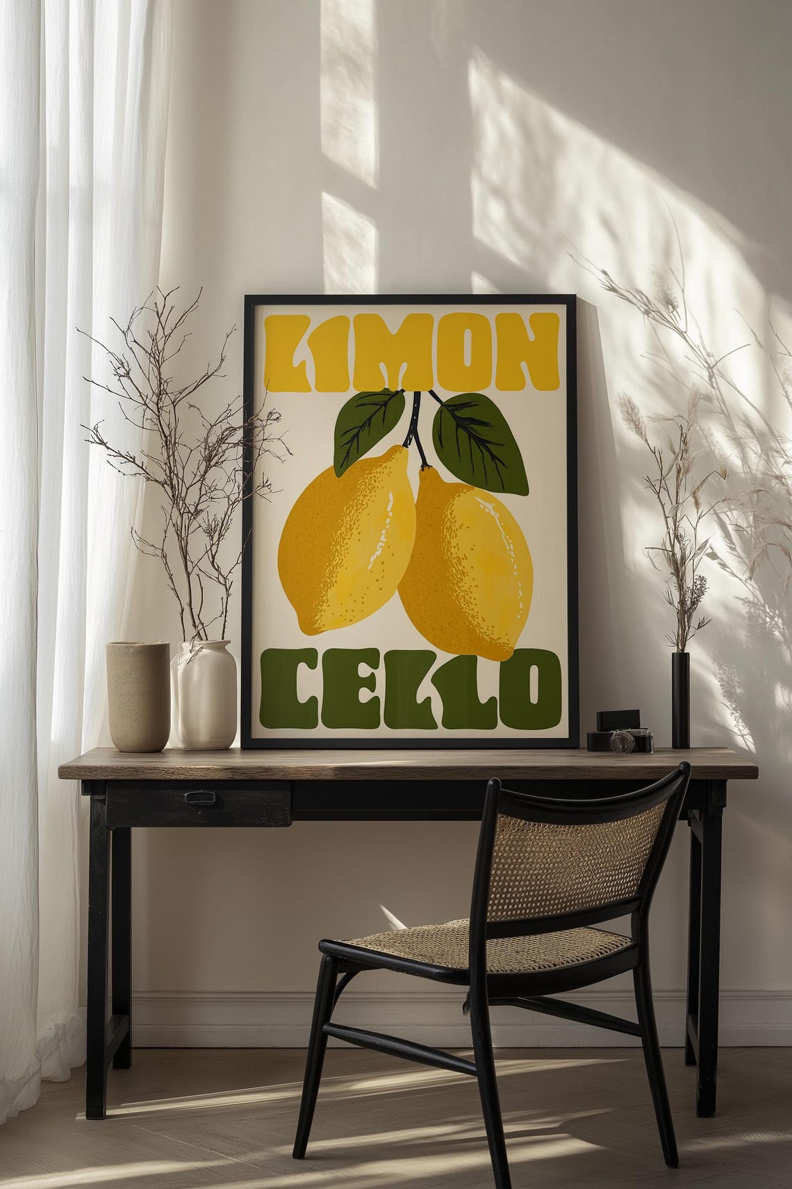 Limoncello Print for Kitchen Colorful Italian Cocktail Poster Lemon ...