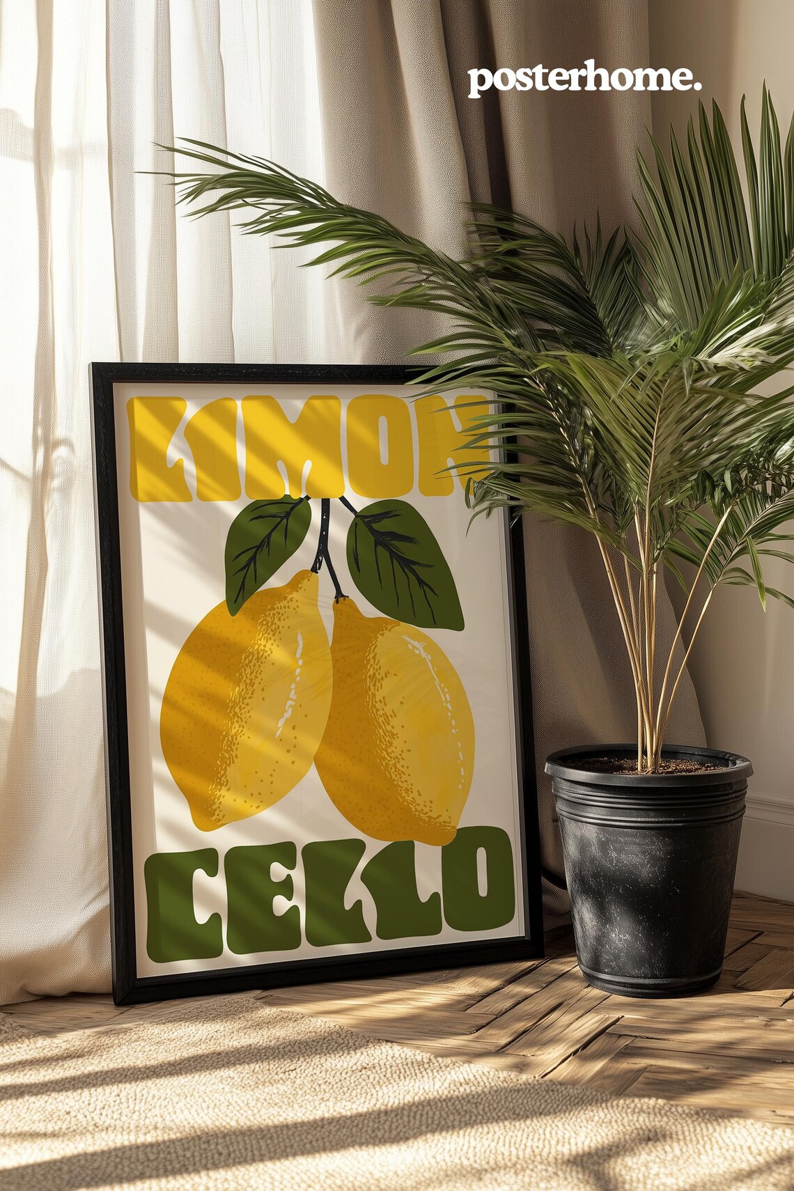 Limoncello Print for Kitchen Colorful Italian Cocktail Poster Lemon ...