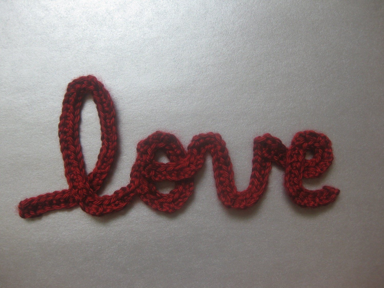 Love in Cursive Crochet Pattern - Etsy