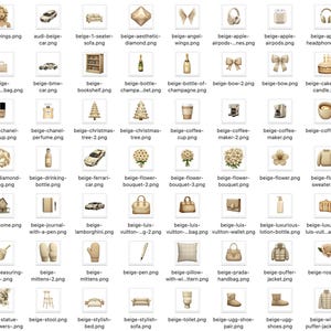 Ios 18 Beige Aesthetic Emoji Sticker Pack | Beige Emoji Luxury Pack ...