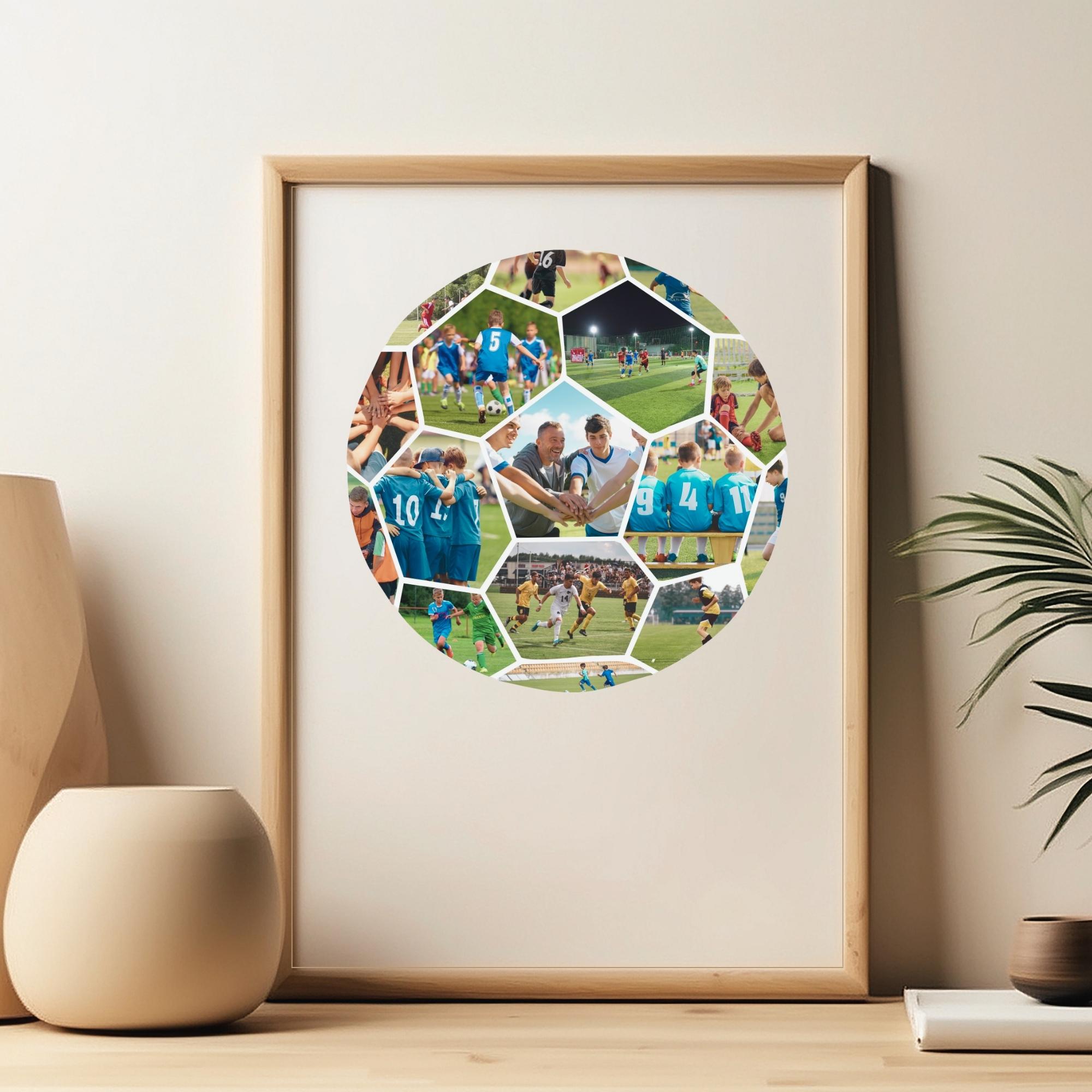 Personalized Soccer Ball Photo Collage Template, Graduation Gift ...