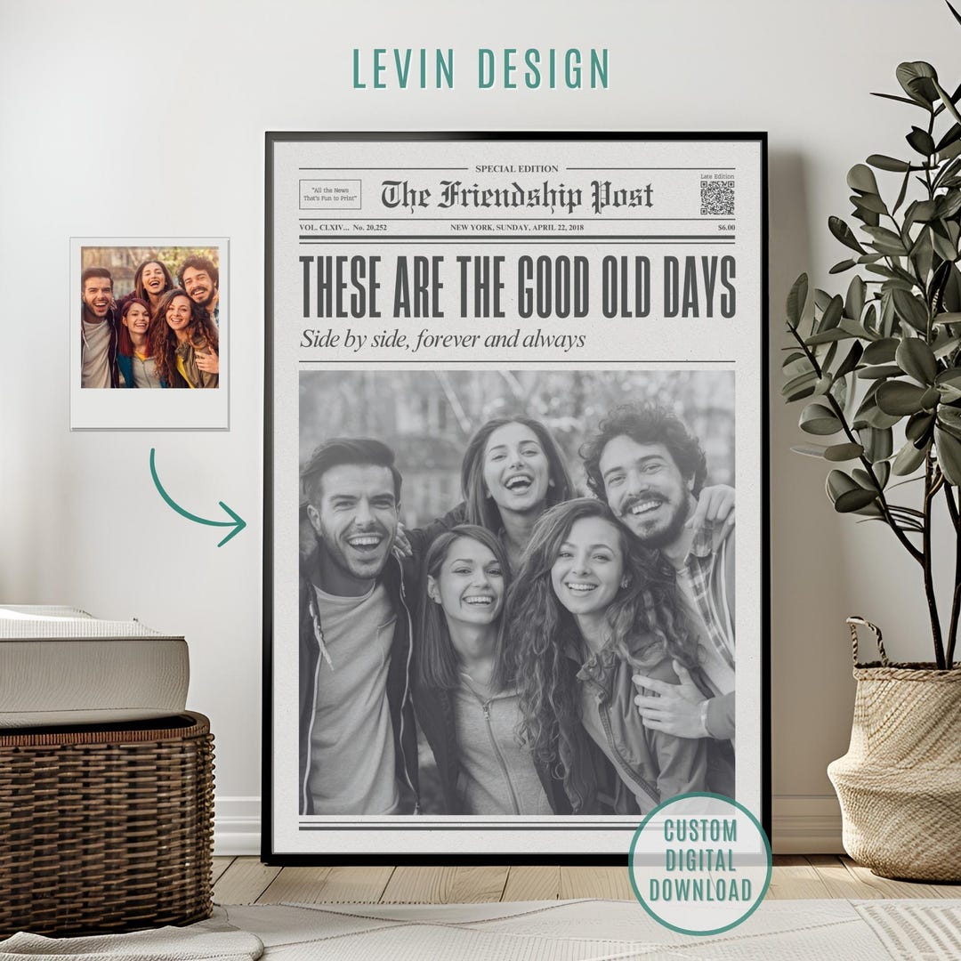 Custom Newspaper Print, Personalized Newsprint Poster, New York News ...