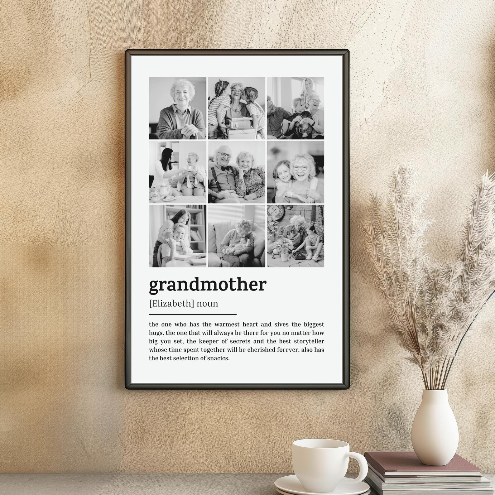 Personalized Grandma Definition Template, Grandmother Definition Print ...