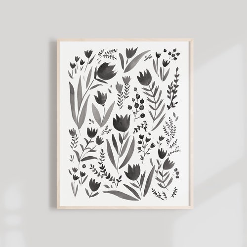 Spring Floral Art Print 11X14 - Etsy