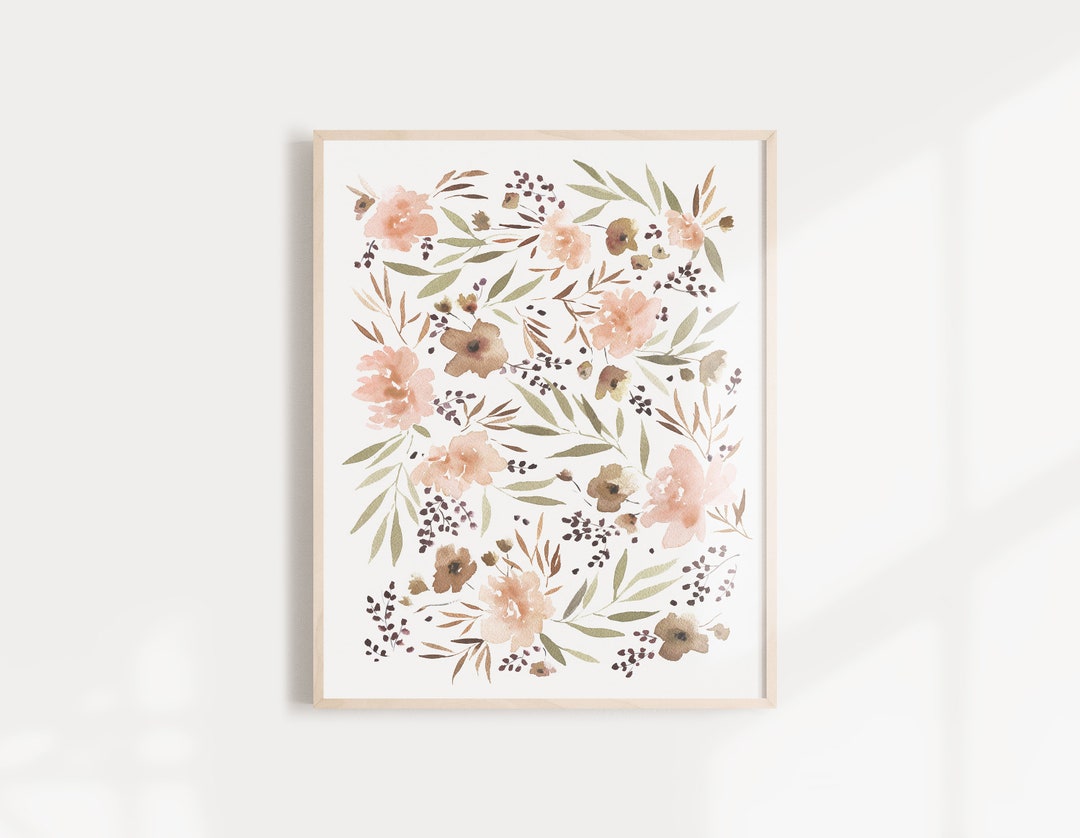 Spring Floral Art Print - 11X14 - Etsy