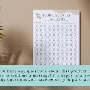 100k Savings Challenge, 100000 Saving Challenge, 100 Envelopes Saving ...