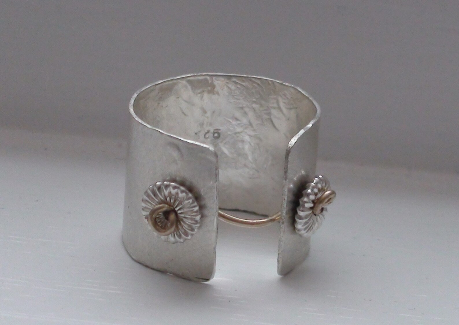 Wide Band Ring Cuff Ring Beaded Jewelry Open Front Ring - Etsy