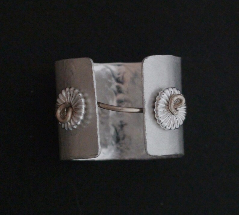 Wide Band Ring Cuff Ring Beaded Jewelry Open Front Ring - Etsy