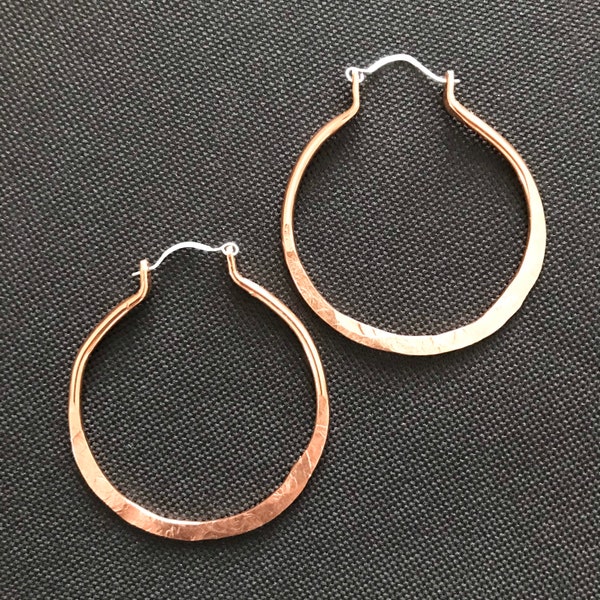 Copper Hoops - Etsy
