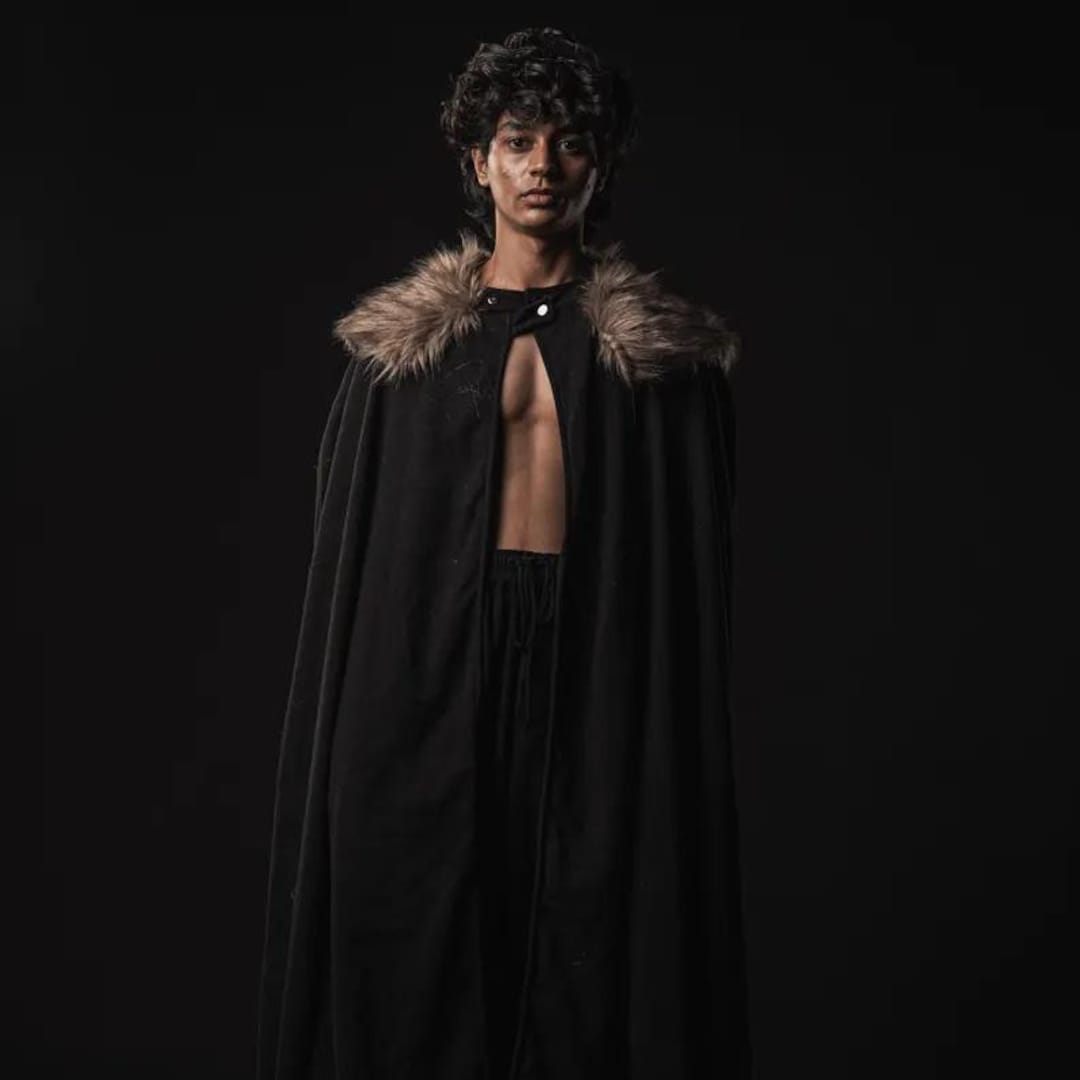 Medieval Viking Fur Collar Cloak | Renaissance LARP Cape - Etsy